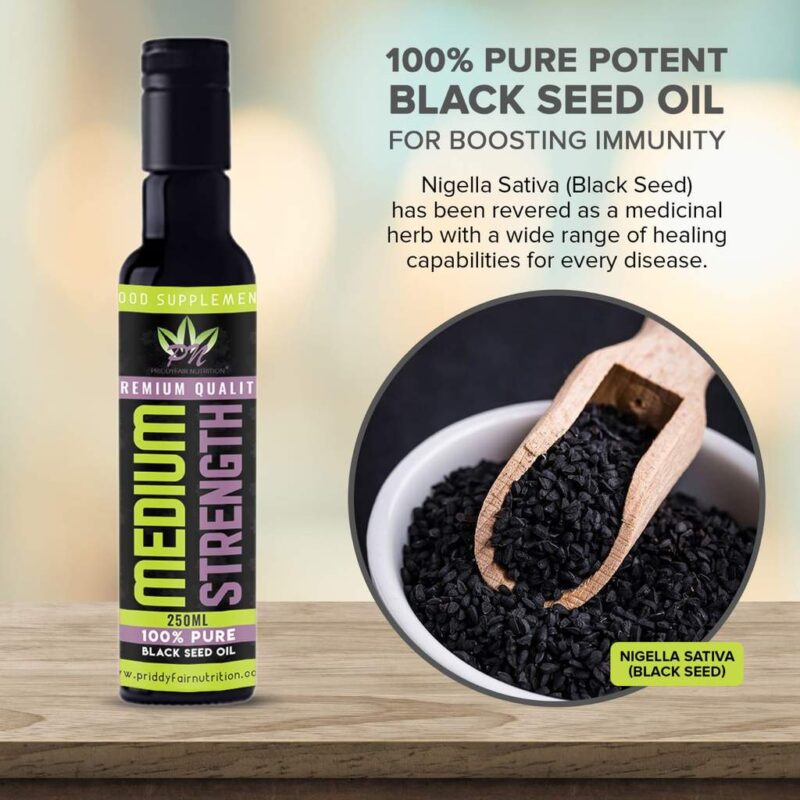 Nigella Black Seed Oil Sativa Cold Pressed Medium Strength - Best ...